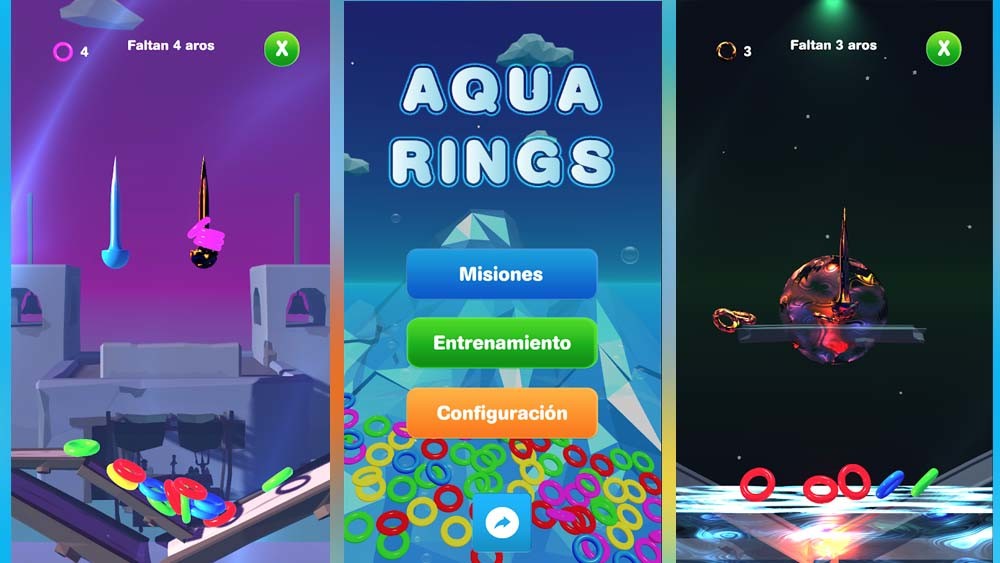‘Aqua Rings’ convierte los juguetes con agua y aros de colores clásicos ...