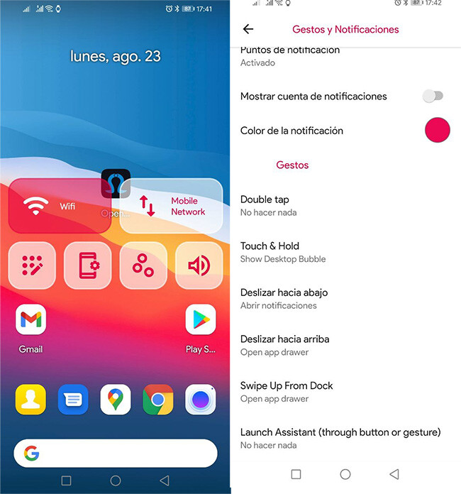 Omega Launcher, un lanzador gratis, muy personalizable y de código abierto