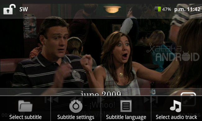 Reproductores de vídeo Android: DicePlayer