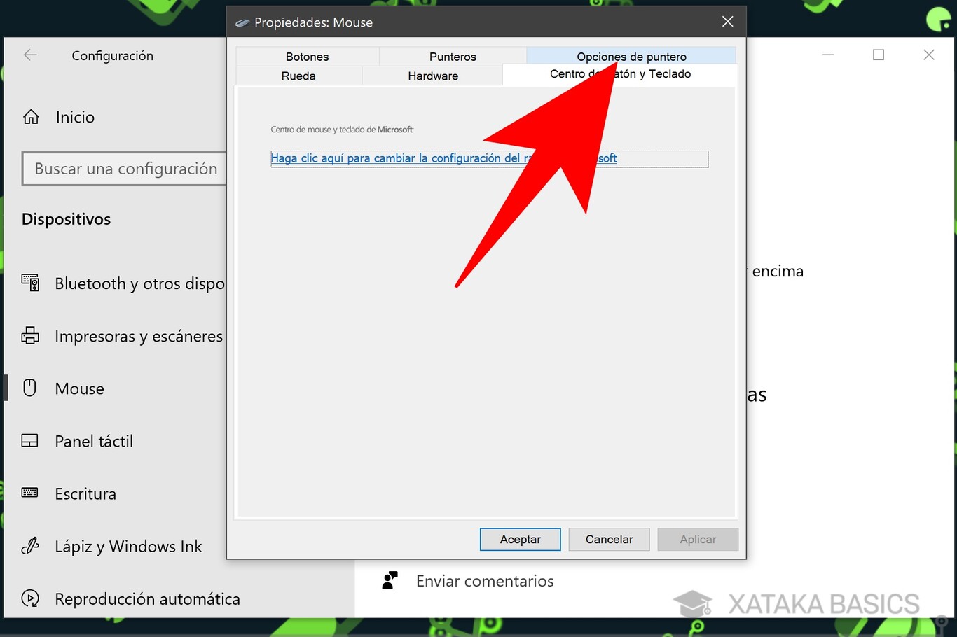 Cómo resaltar el puntero del ratón y los clicks en Windows 10
