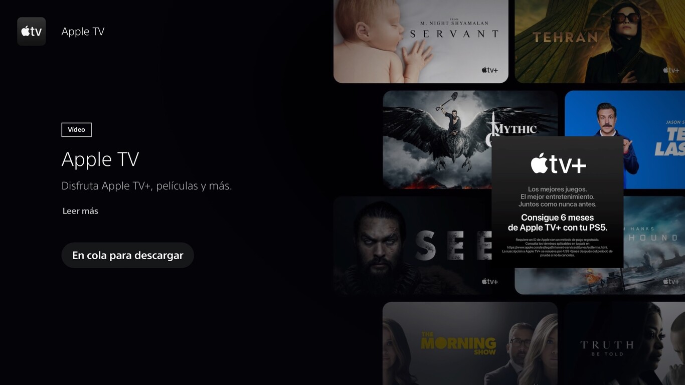 Cómo conseguir gratis los 6 meses de Apple TV+ con tu PS5