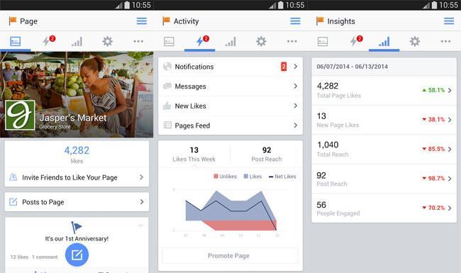Facebook Pages Manager 2.0 para Android, ahora con nueva interfaz y más ...