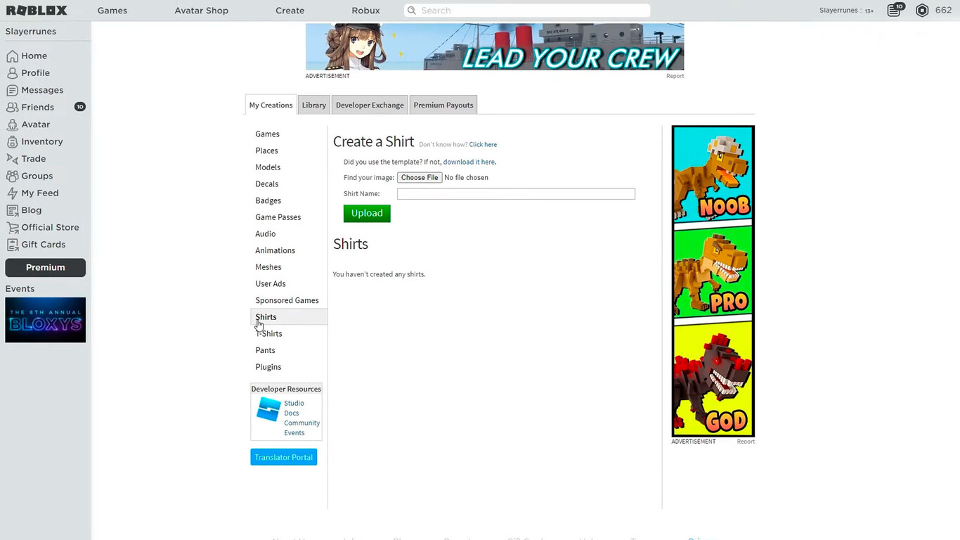 Skins en Roblox: cómo crear tu propia ropa y ponerla a la venta para ganar Robux
