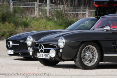 Juntamos un Mercedes 300 SL y el Mercedes SLS AMG: cuando el abuelo ...