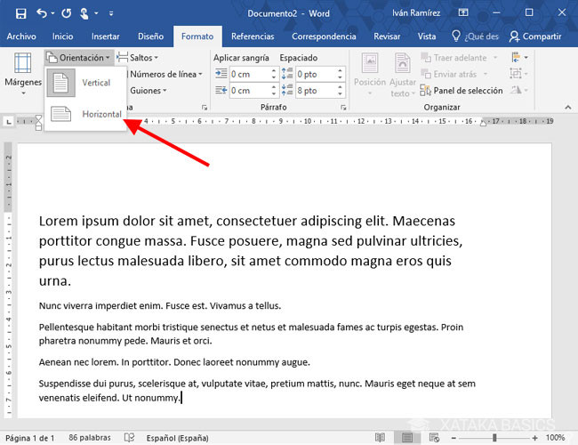 C mo A adir Una P gina En Horizontal En Word
