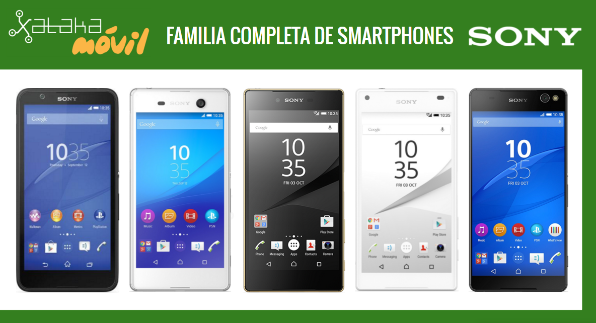 Así queda el catálogo de smartphones Sony tras la llegada del Xperia M5