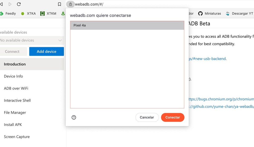 ADB sin complicaciones: una nueva web permite conectar un Android al ordenador sin instalar nada