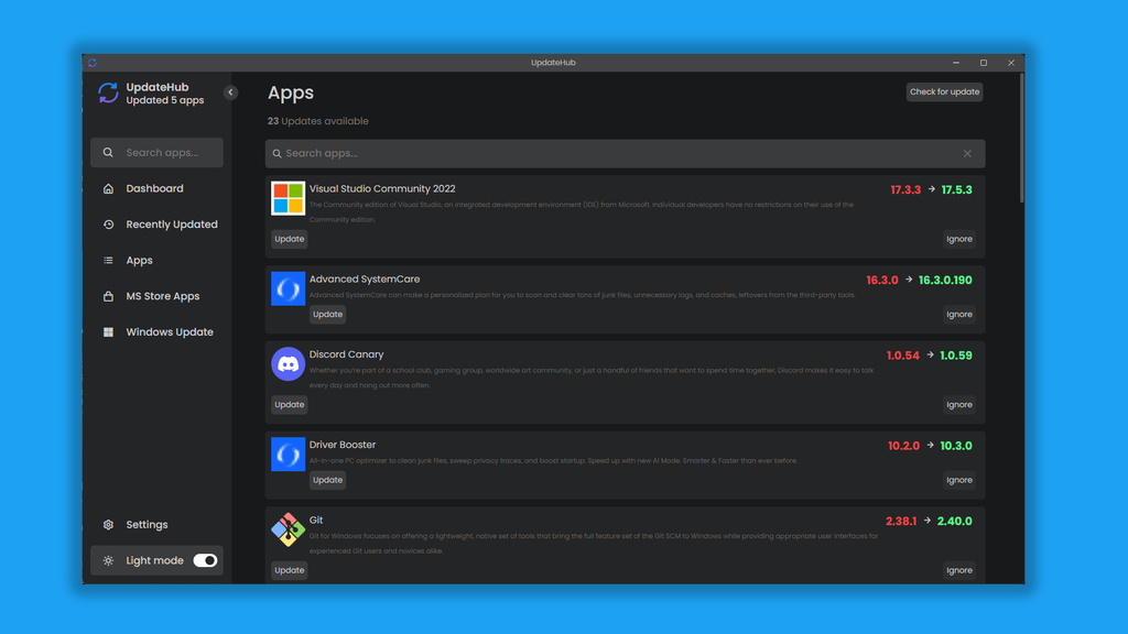 Esta herramienta permite actualizar automáticamente todas nuestras apps ...