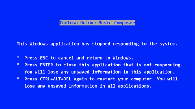 El primer pantallazo azul de Windows no fue concebido como un mensaje ...