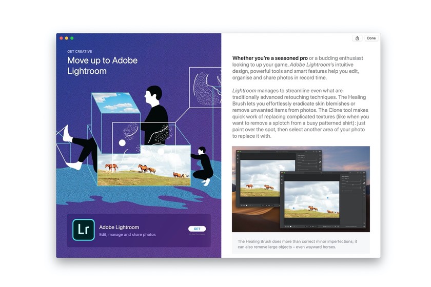Adobe Lightroom: Ya se puede descargar directamente desde el Mac App Store