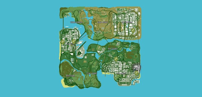 Mapa interactivo de GTA San Andreas, ubicación de todos los coches ...
