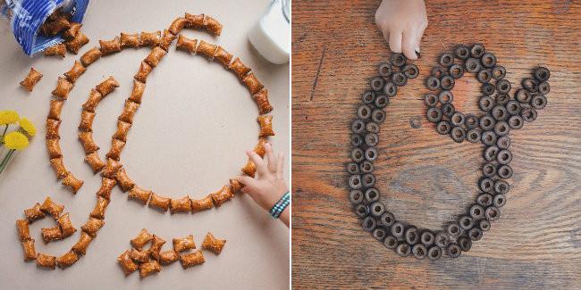 Divertidas letras comestibles para que los niños aprendan el alfabeto