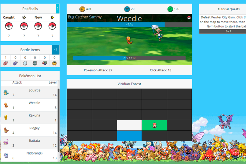 Pokémon Clicker es un juego gratis de navegador más profundo de lo que ...