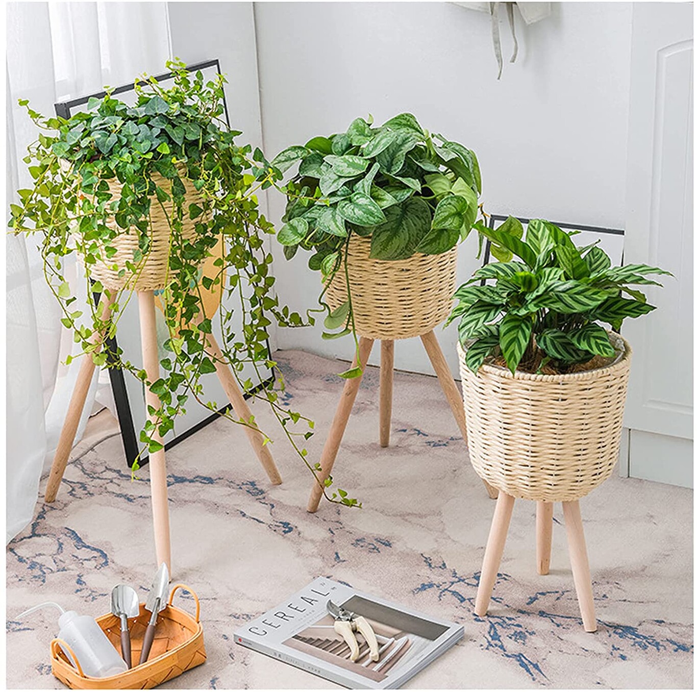 Cinco maceteros altos o con pedestal para elevar nuestras plantas y ...