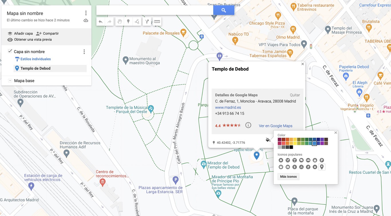 Tengo este mapa hecho con Google Maps para cuando vienen a visitarme a ...
