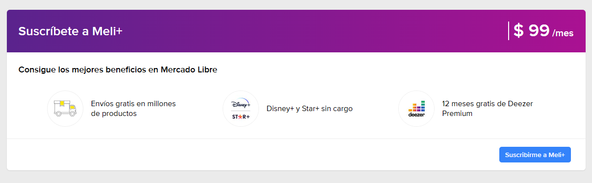 Meli+ es oficial en México: el Prime de Mercado Libre incluye envíos gratis, Disney+, Star+ y ...