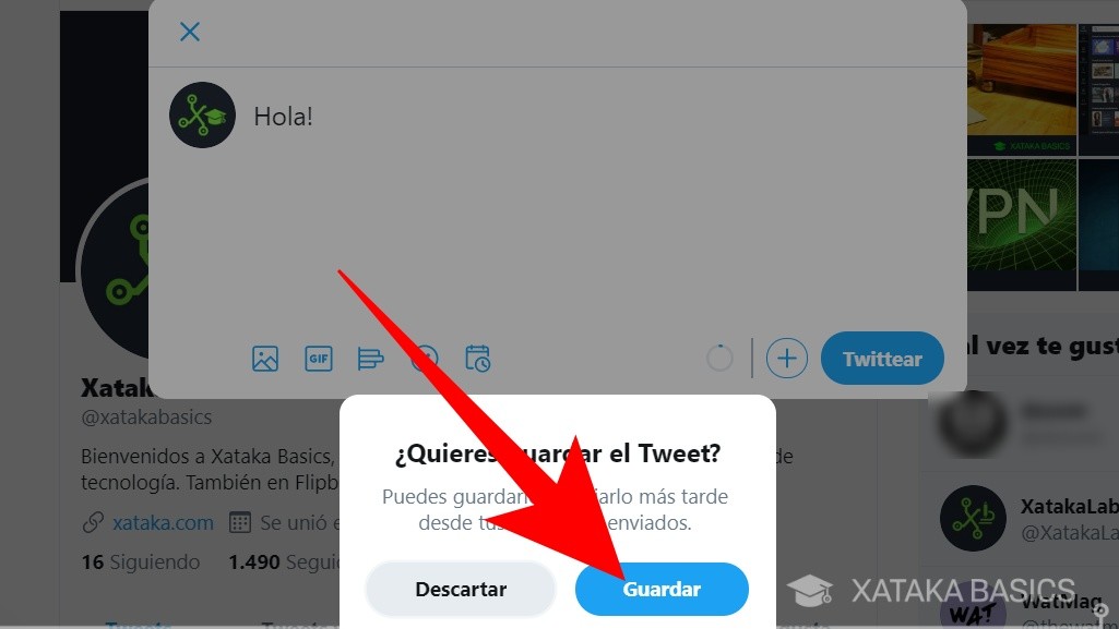 Cómo programar mensajes en la web de Twitter o guardarlos en borradores
