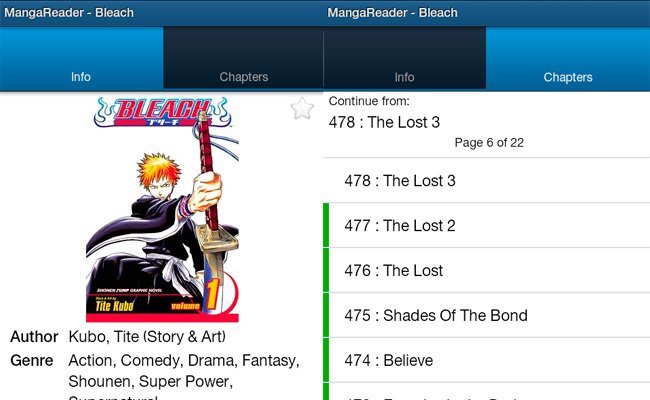 Tres lectores de manga para Android