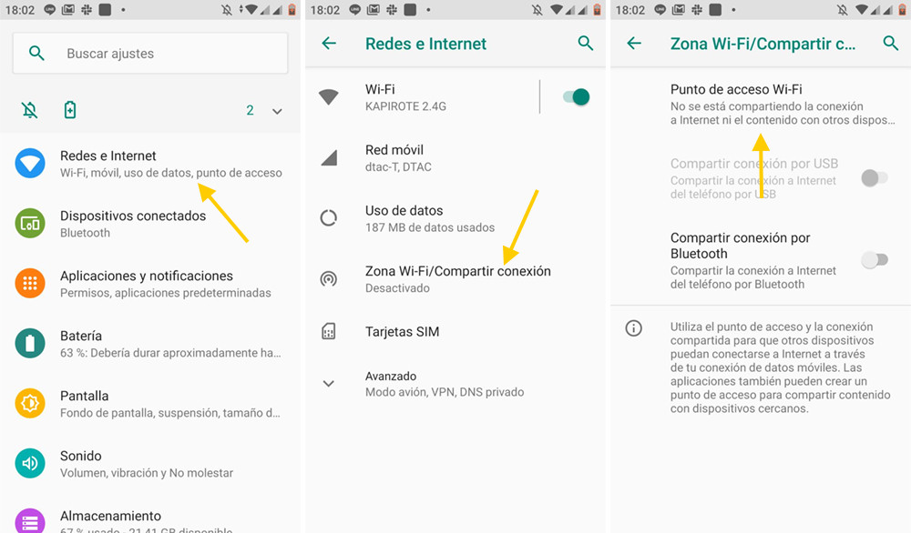 Cómo compartir la conexión de datos de tu Android con otros dispositivos