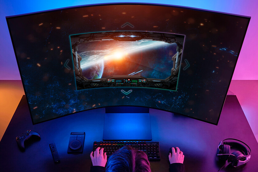 He pasado una semana jugando en PC con un monitor de 55 pulgadas, más ...