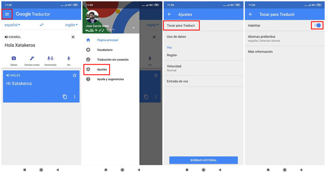 Cómo usar el traductor de Google en cualquier aplicación Android