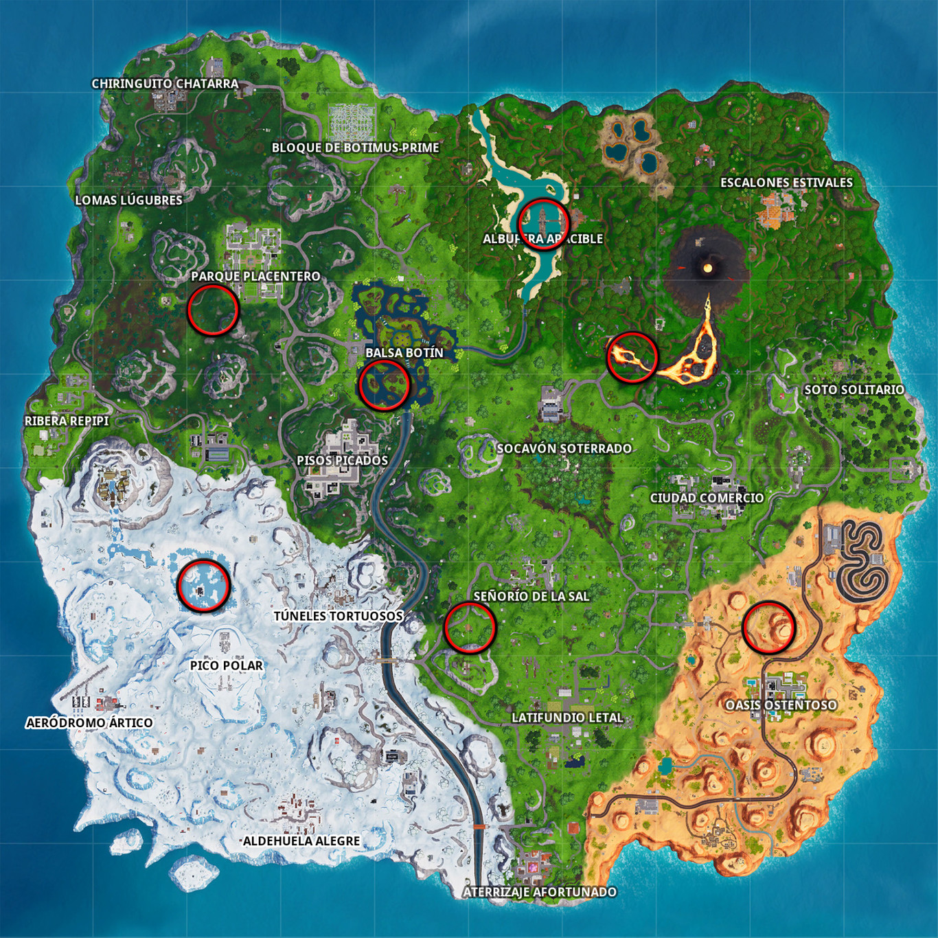 Desafío Fortnite: lánzate a través de círculos llameantes con un cañón ...