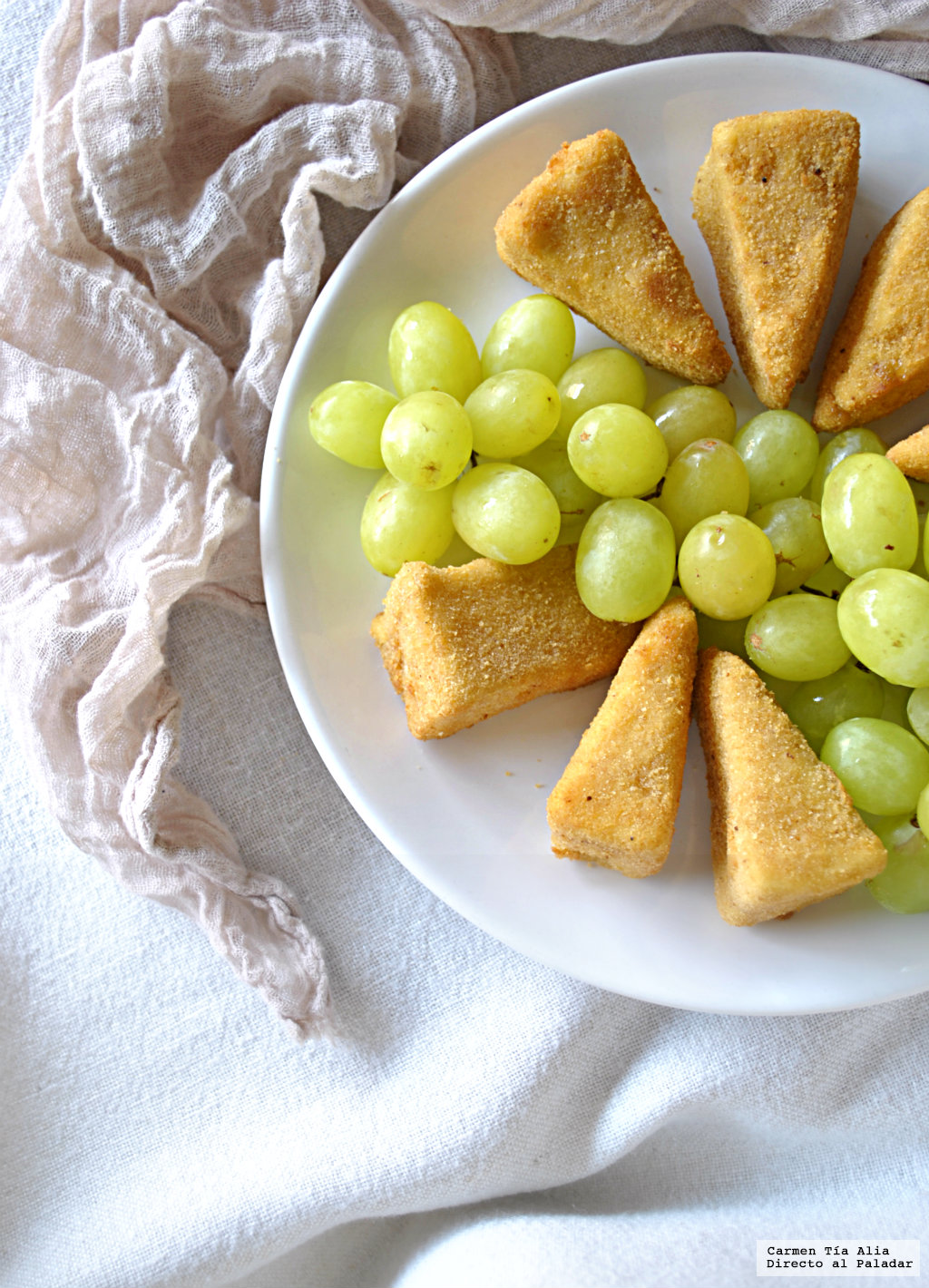 Triángulos de queso Camembert fritos. Receta de cocina fácil, sencilla ...