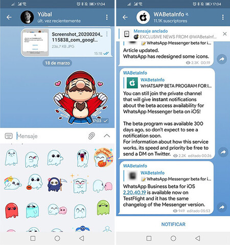 Todas las versiones de Telegram que existen hoy en día