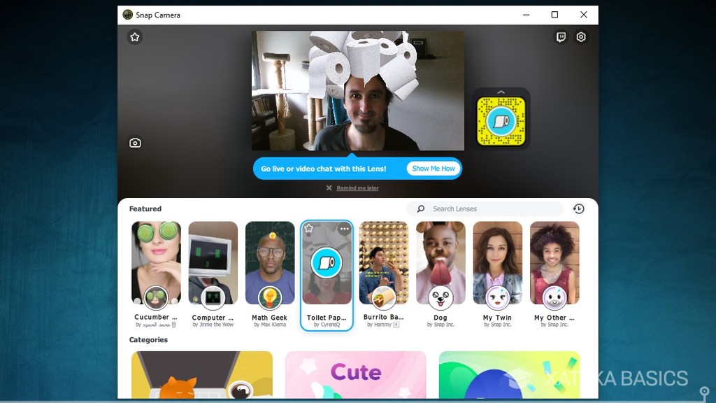 Snapchat en tu PC: cómo usar sus filtros en tu webcam, videollamadas o ...