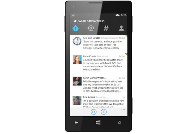 Twitter renueva su cliente en Windows Phone, ya se soportan las Live Tiles
