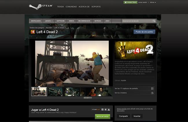 Gratis Left 4 Dead 2 en Steam