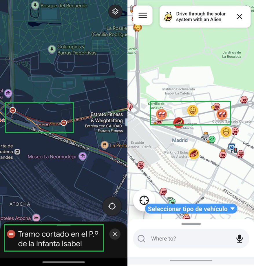 Las calles cortadas por el MadCool son un problema para Google Maps y ...