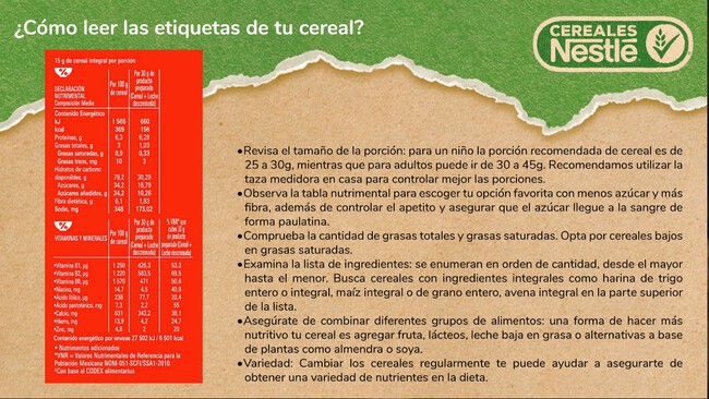 Cómo leer las etiquetas de los cereales: guía para entender las ...
