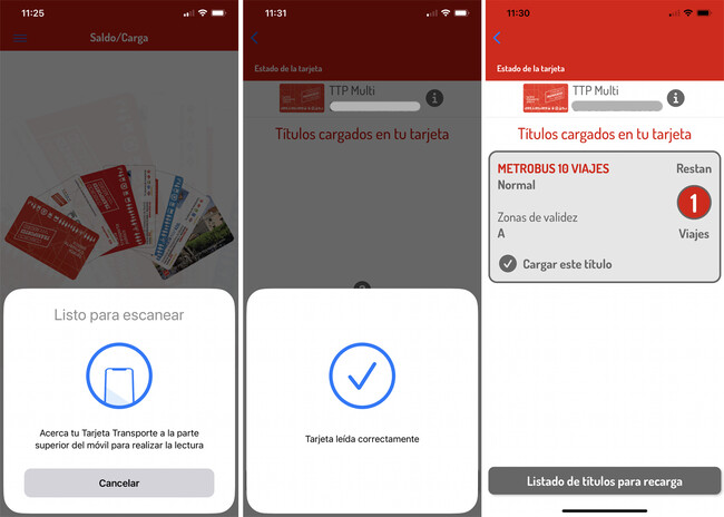 Probamos 'Tarjeta Transporte', la app para recargar las tarjetas del ...