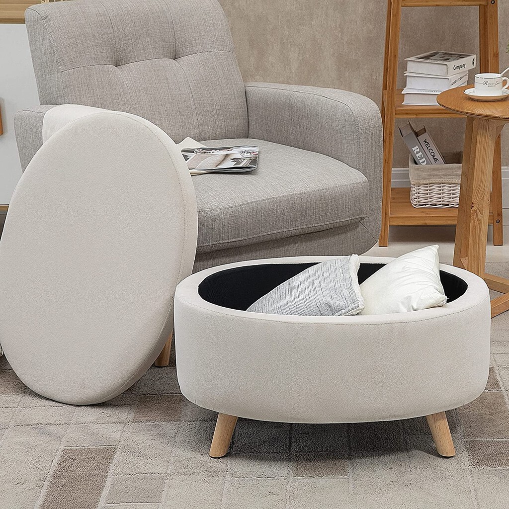 Lidl lanza este taburete multifunción que además de decorar la casa es un reposapiés y un baúl ...