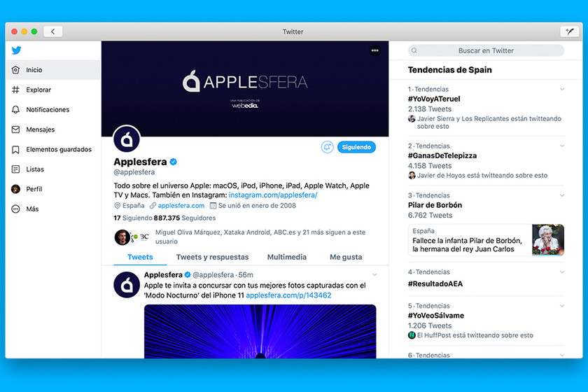 Twitter para macOS ya empieza a aprovechar la Touch Bar de los MacBook Pro