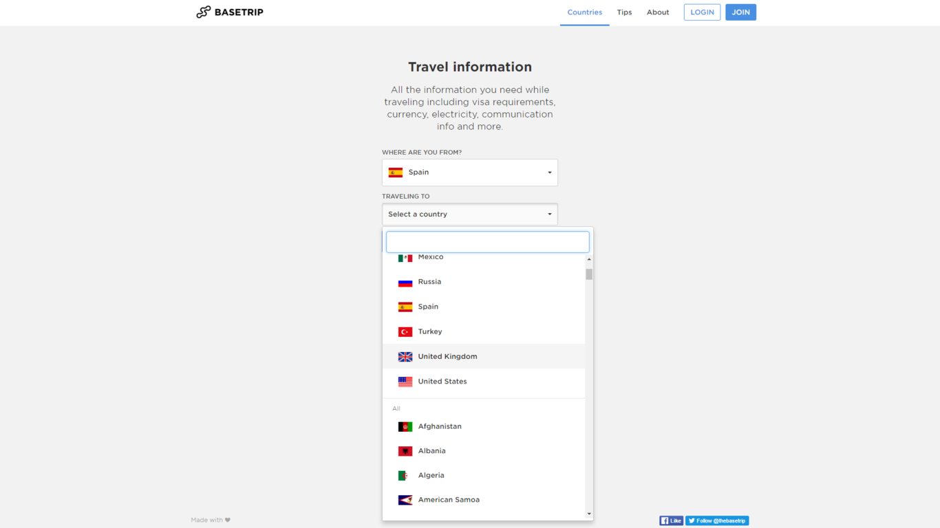 BaseTrip es la web que te dice todo lo que necesitas saber cuando ...