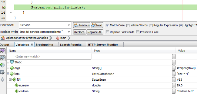 Netbeans Formatear Variables Para El Debugger 