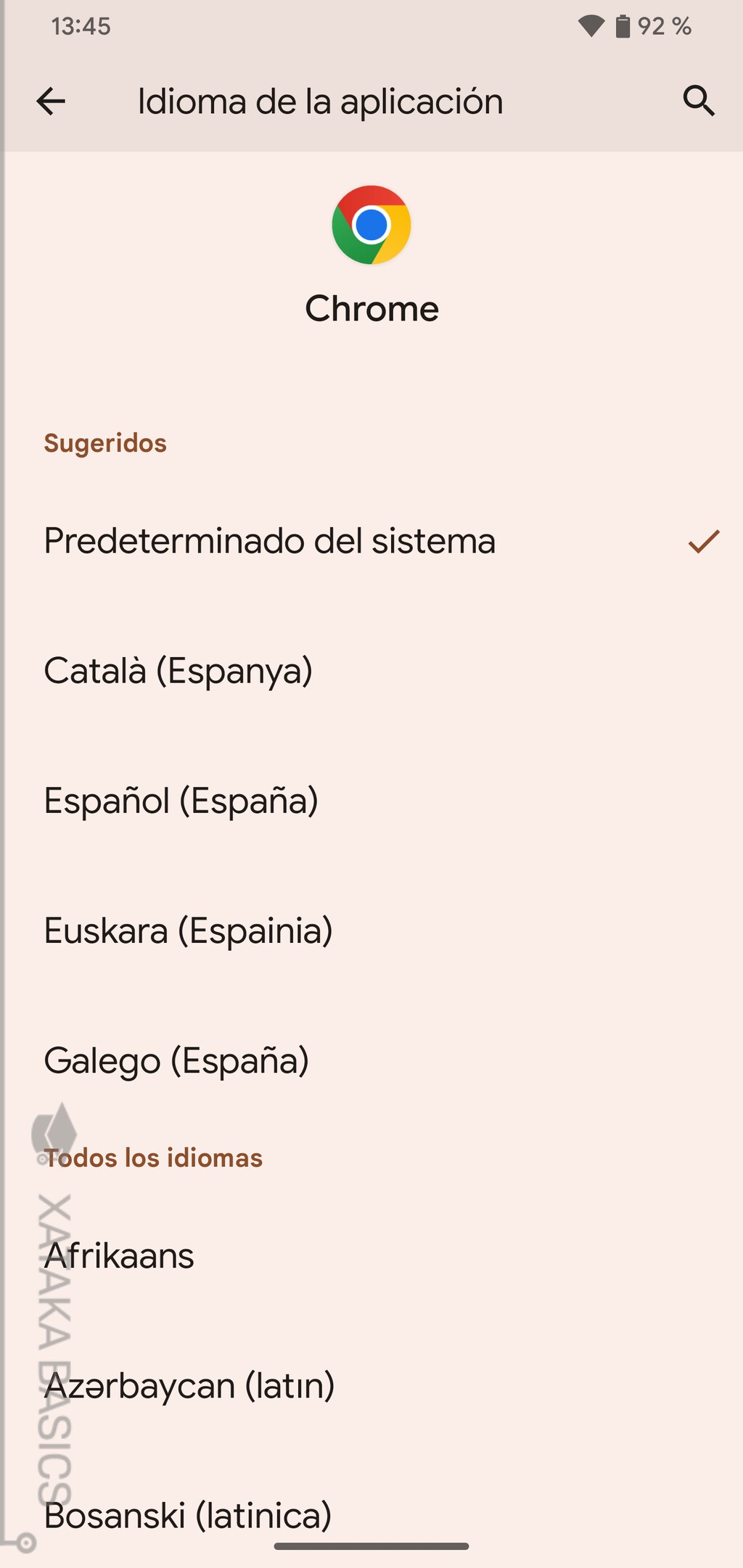 Cómo elegir el idioma de cada aplicación por separado en Android