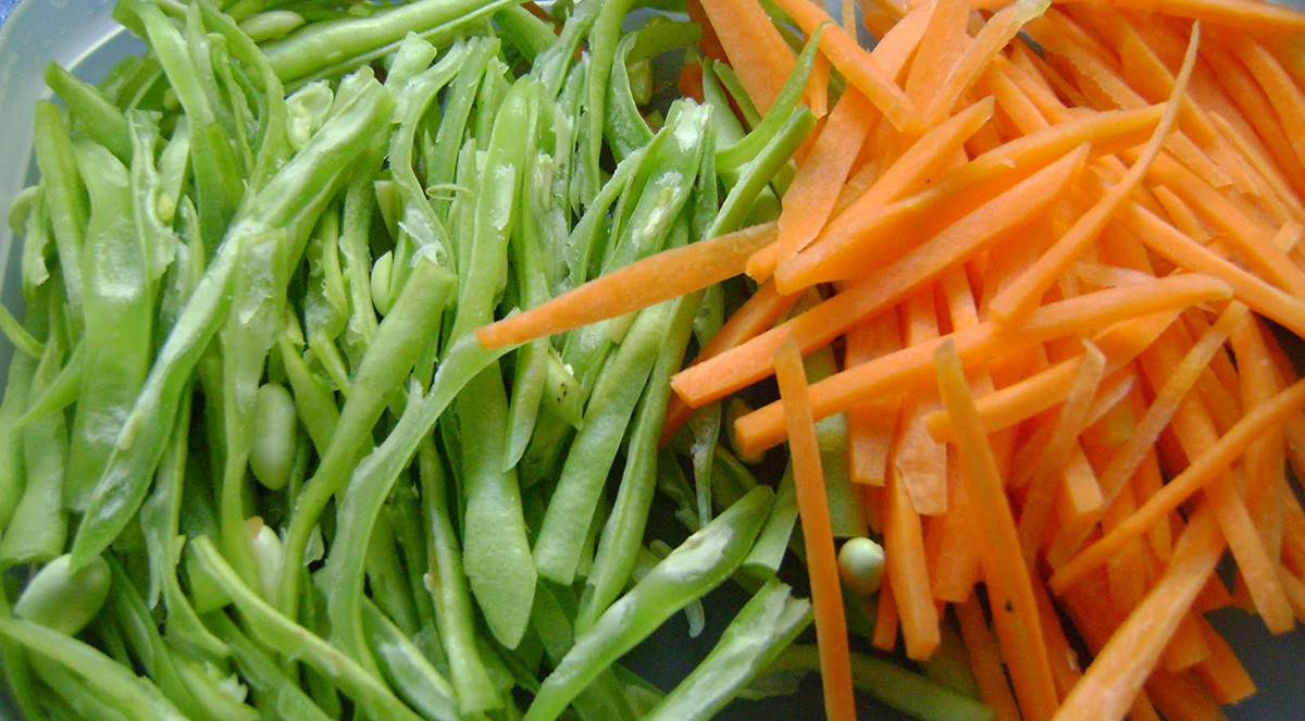 Cortes básicos de verduras y frutas en gastronomía