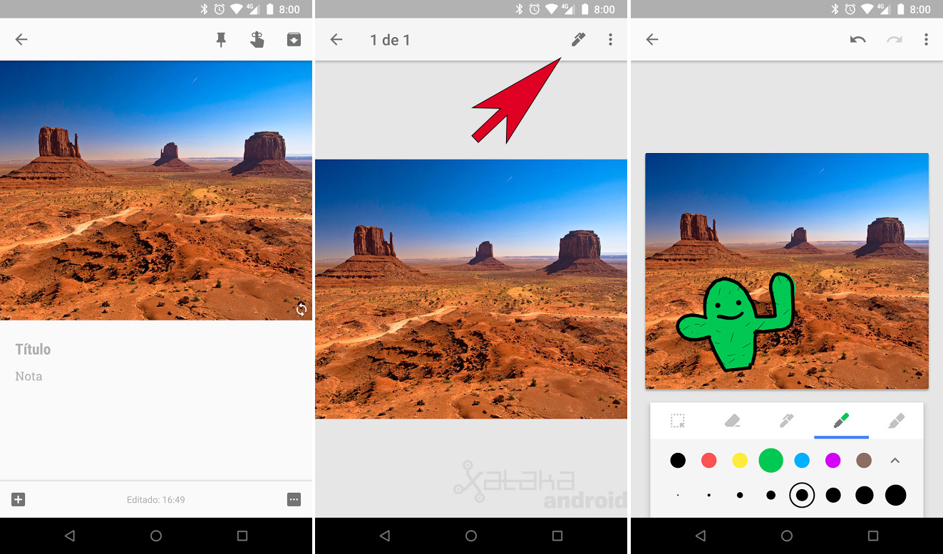 Cómo dibujar en las notas de Google Keep para Android