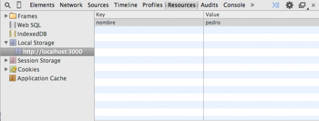 HTML5 LocalStorage y eventos