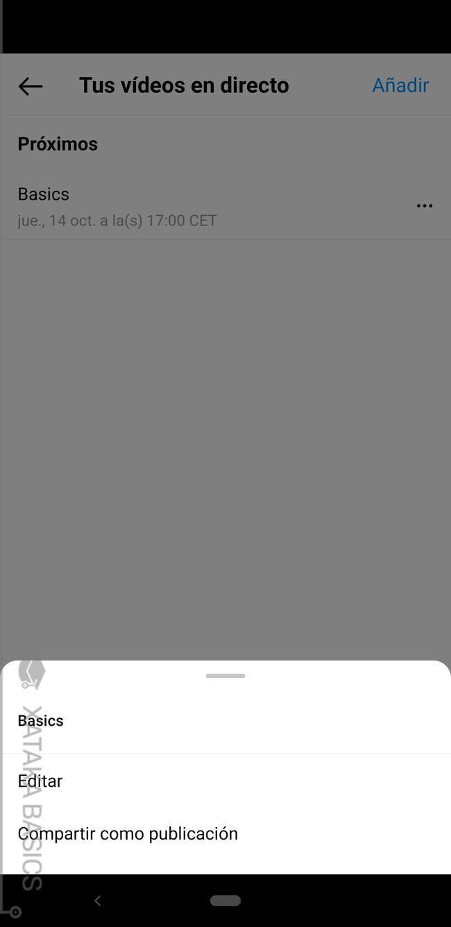 Cómo programar directos en Instagram