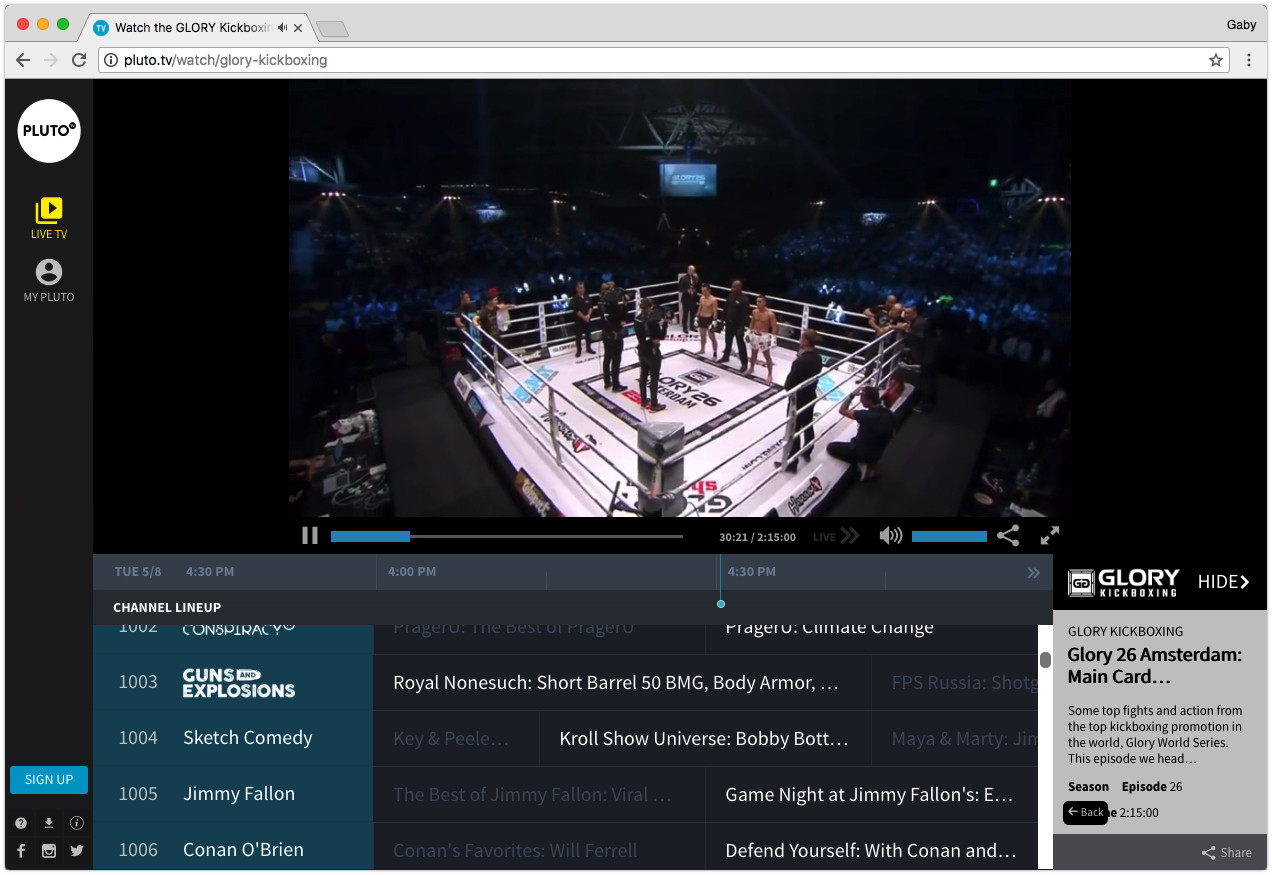 Pluto TV, mira más de 100 canales de televisión online, gratis y de ...