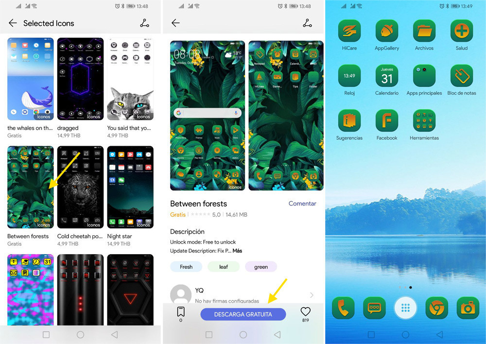 Cómo cambiar los iconos en un móvil Android