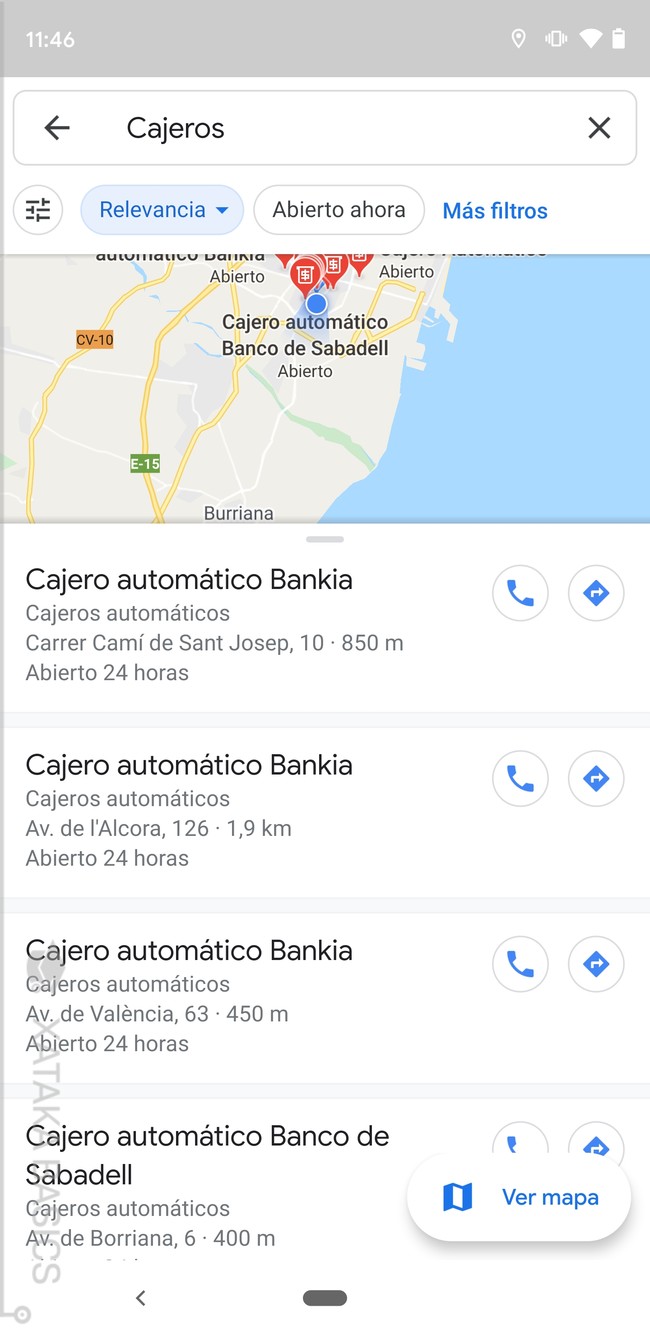 Cómo encontrar el cajero de tu banco más cercano en Google Maps