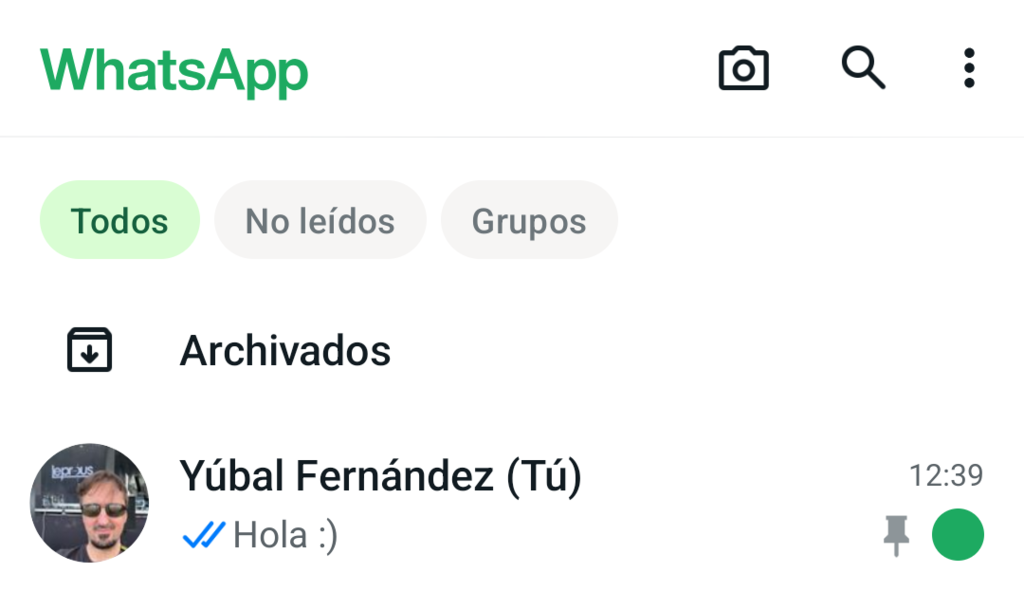 Cómo marcar un chat como leído o no leído en WhatsApp