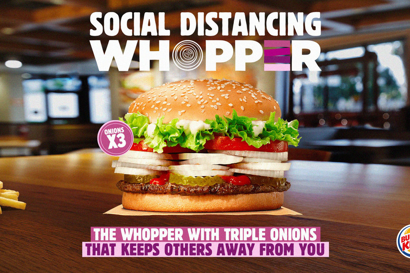 Burger King lanza una Whopper para mantener la distancia social, con ...
