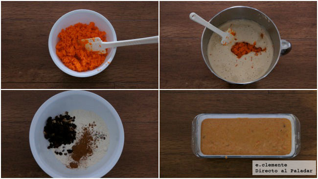 Carrot cake. Receta de cocina fácil, sencilla y deliciosa