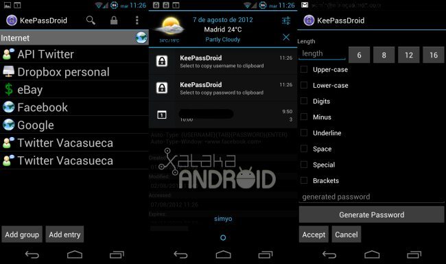KeePassDroid, tus contraseñas a buen recaudo